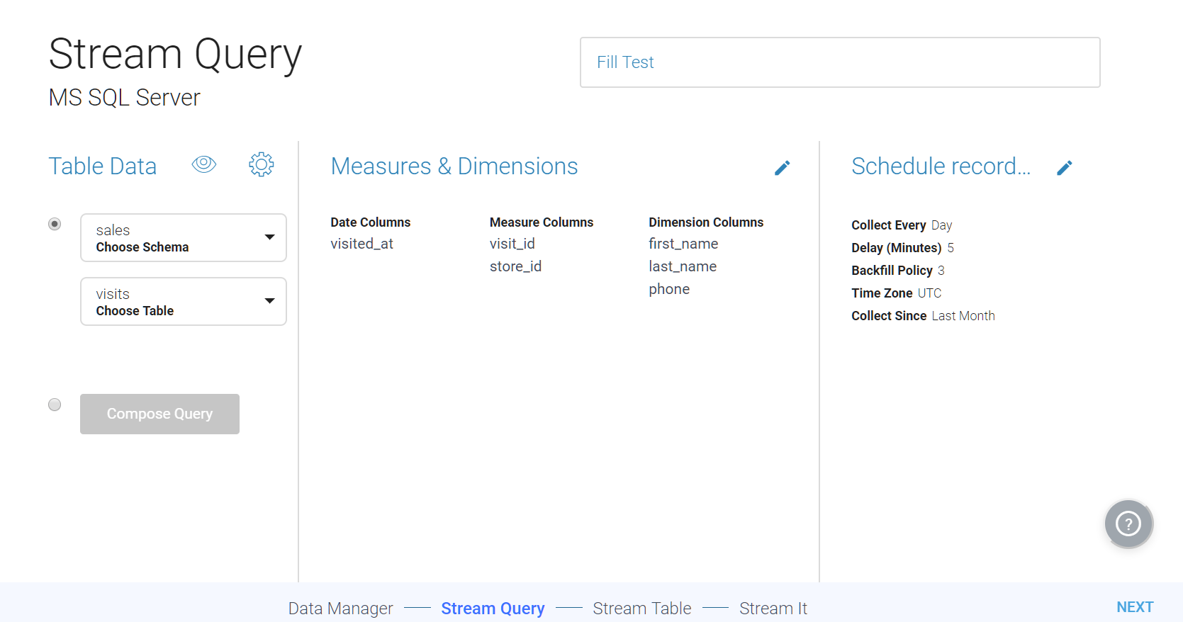 Creating a Stream Query from a Database – Anodot