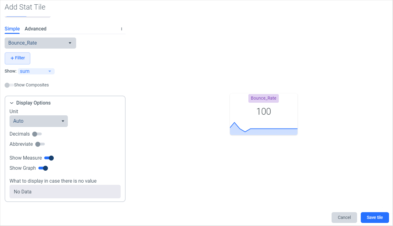 Single Metric Tiles – Anodot
